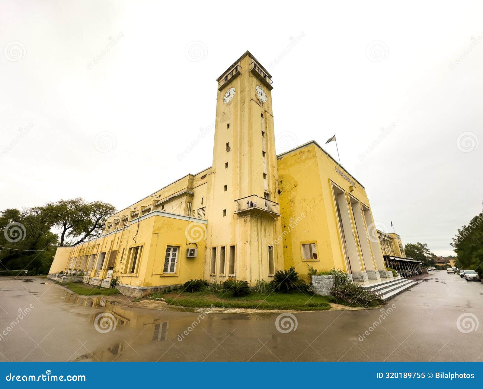 University of Peshawar Historic Convocation Hall with Clock Tower on a ...