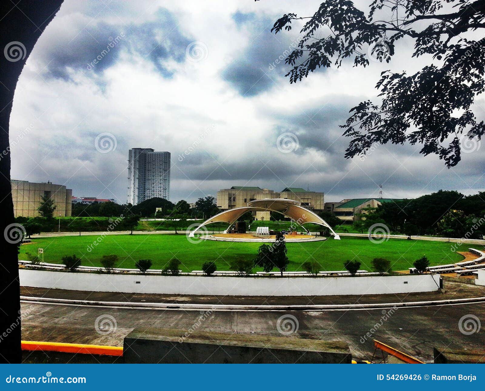 University of the Philippines Amphitheater Stock Photo - Image of ...