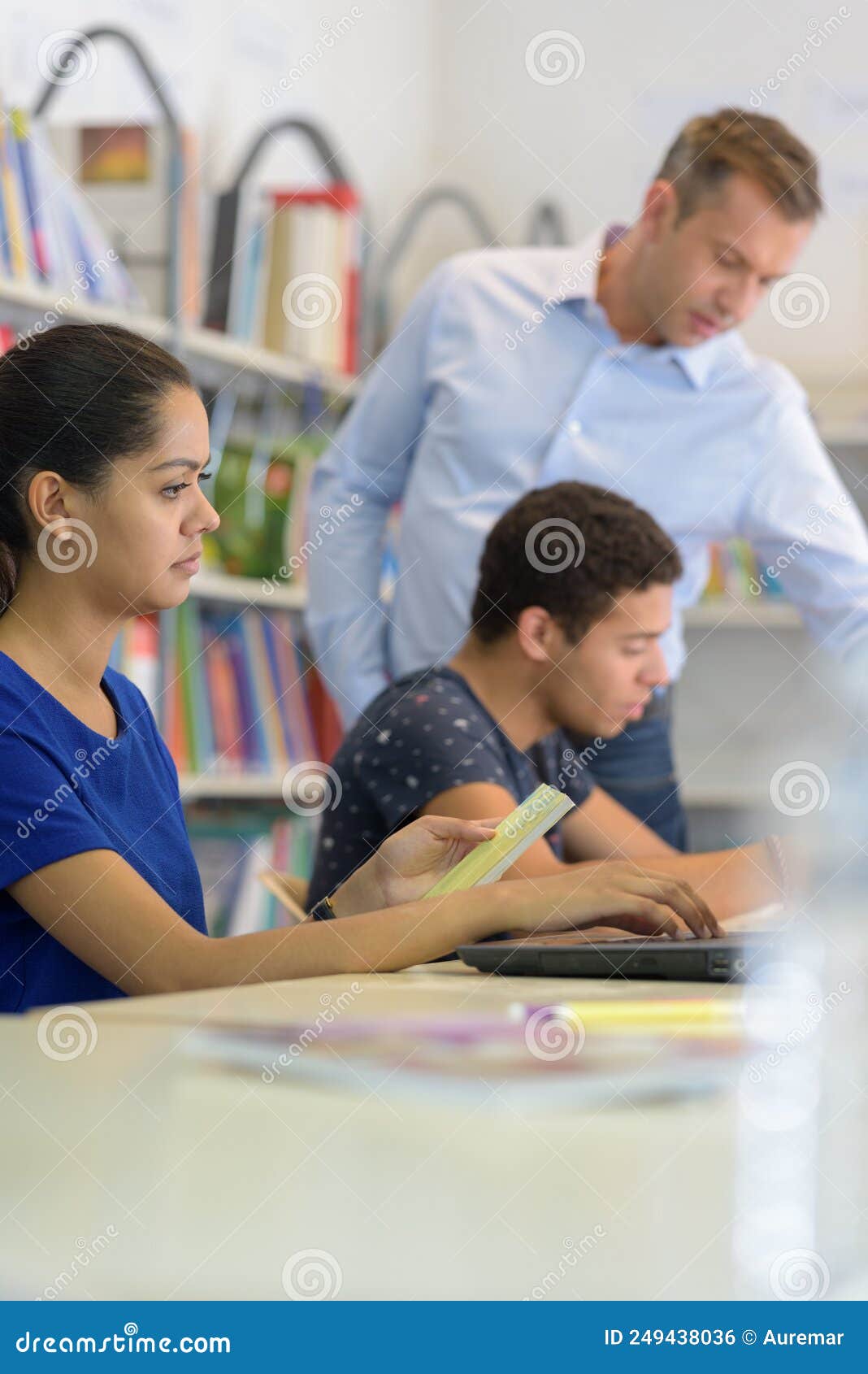University Professor Having Tutorial Lesson Stock Photo - Image of ...