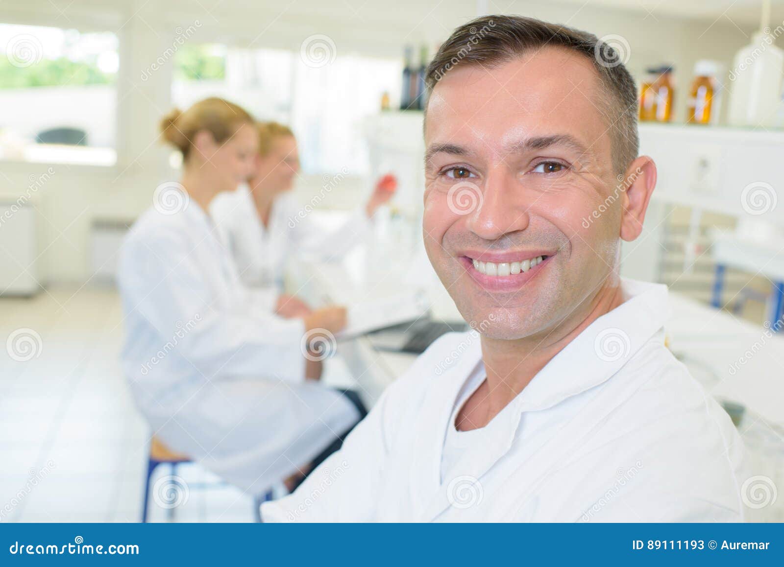 University Professor in Laboratory Stock Image - Image of environement ...