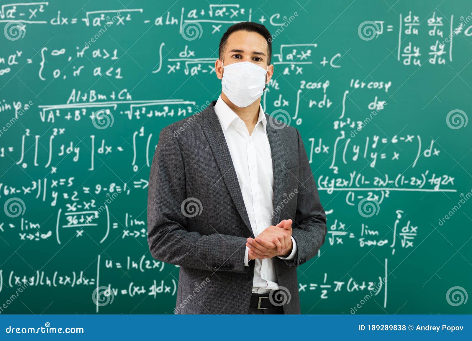 University Professor Standing in Class Stock Photo - Image of front ...