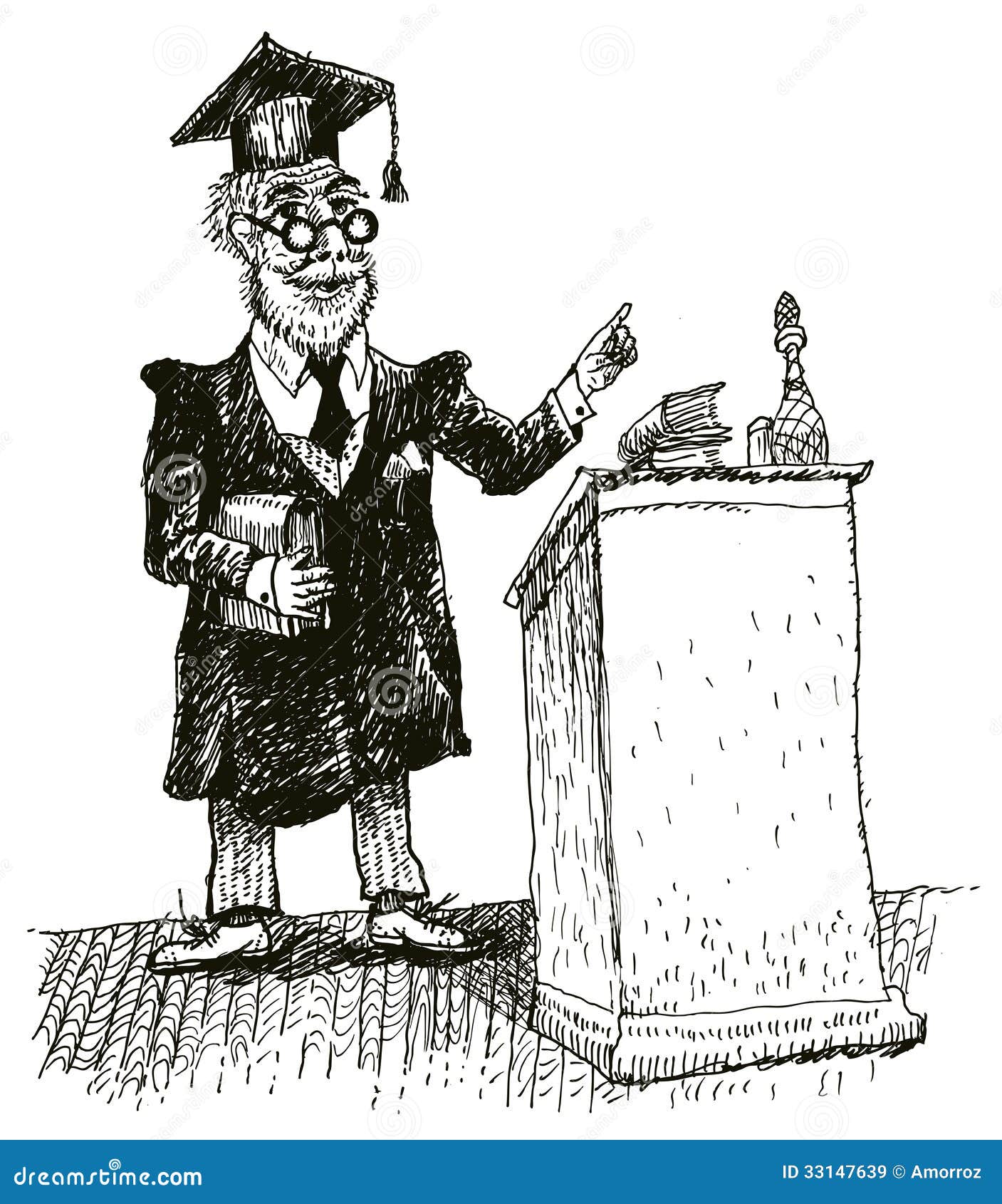 University Professor (vector) Stock Vector - Illustration of doctor ...