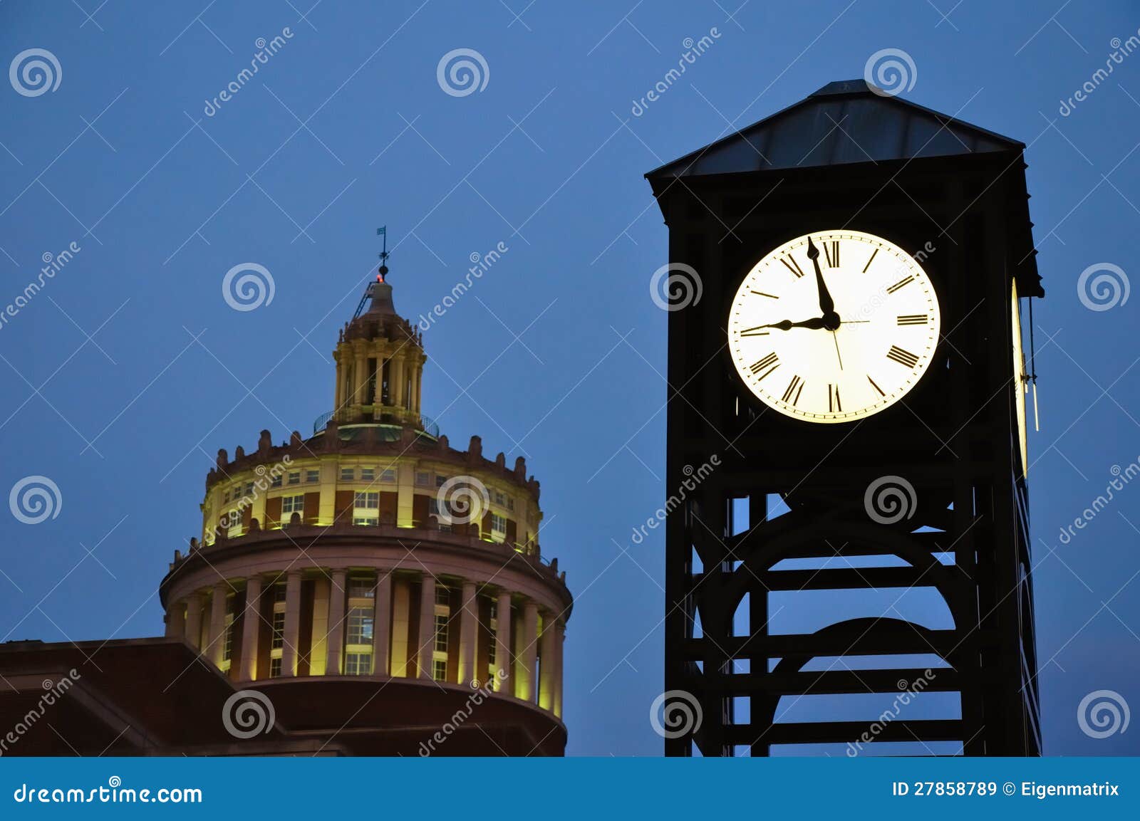 University of Rochester Clock Tower Stock Image - Image of learn ...