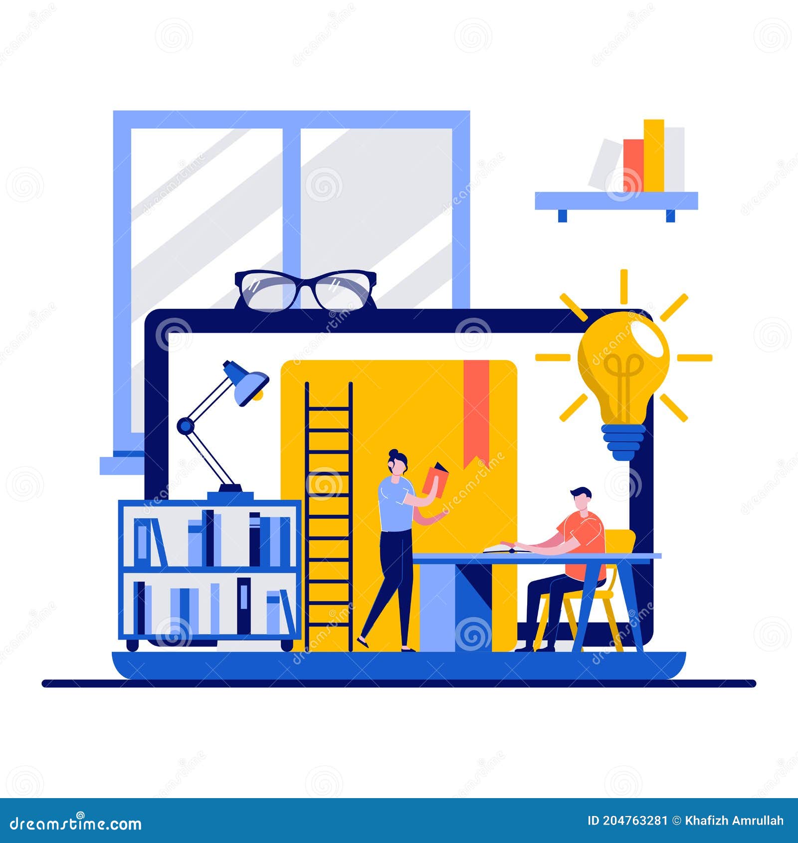 University, School or Course Education Concept with Tiny Character ...