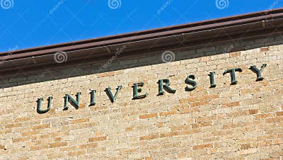 University Sign stock photo. Image of information, building - 31199062