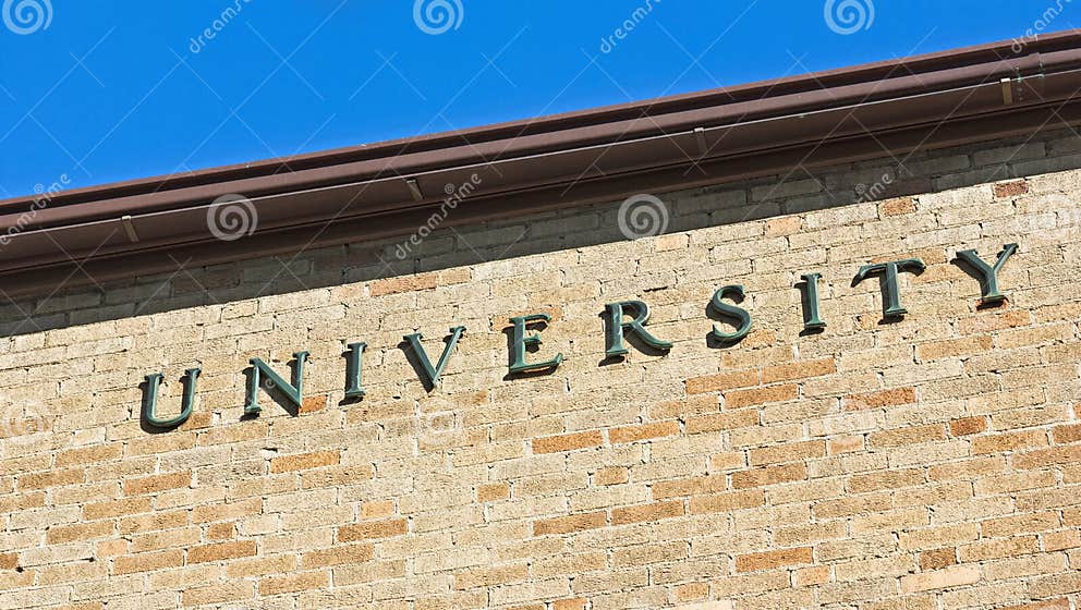University Sign stock photo. Image of information, building - 31199062