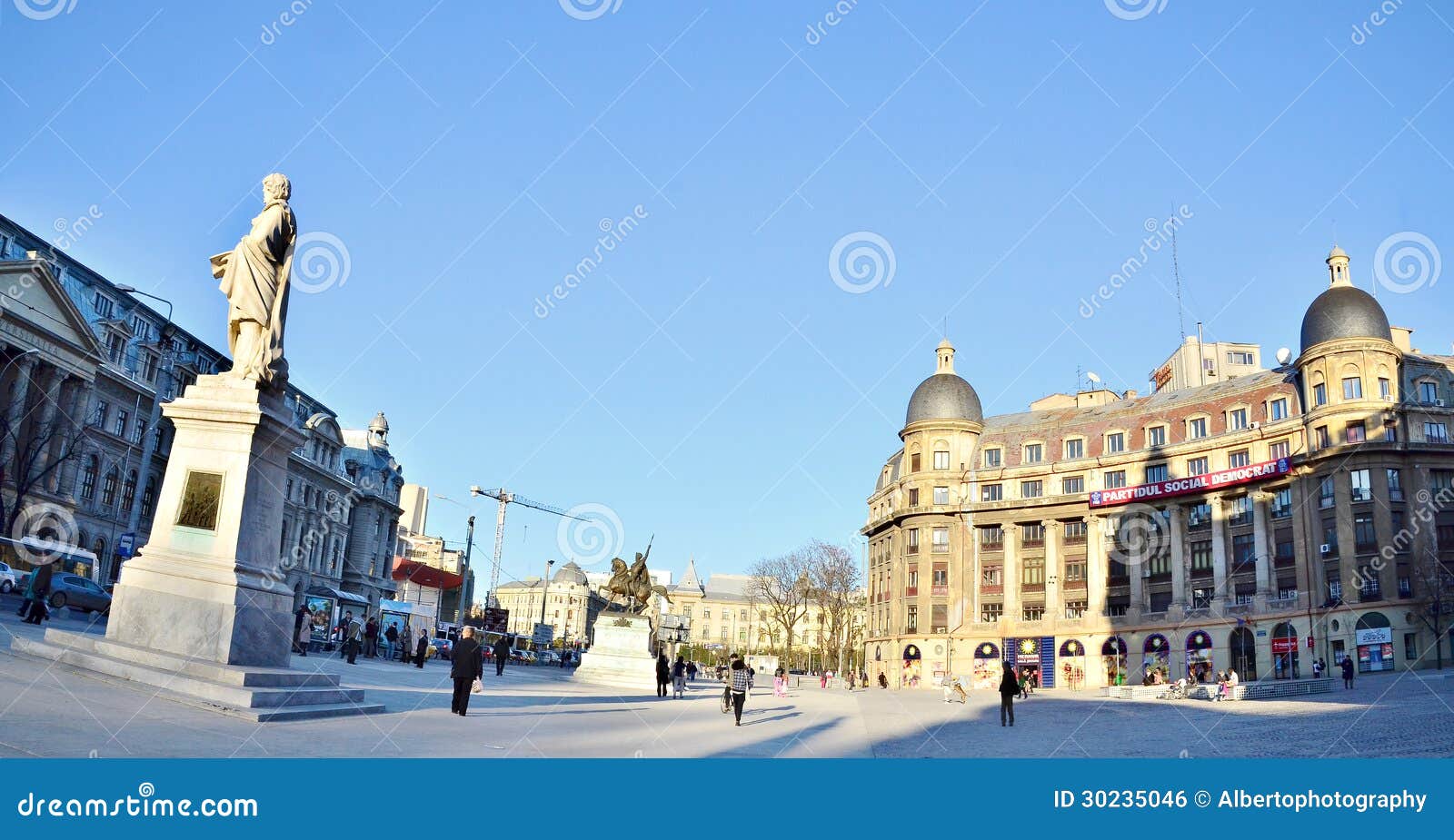 Bucharest - University Square Editorial Photo - Image of ministry ...