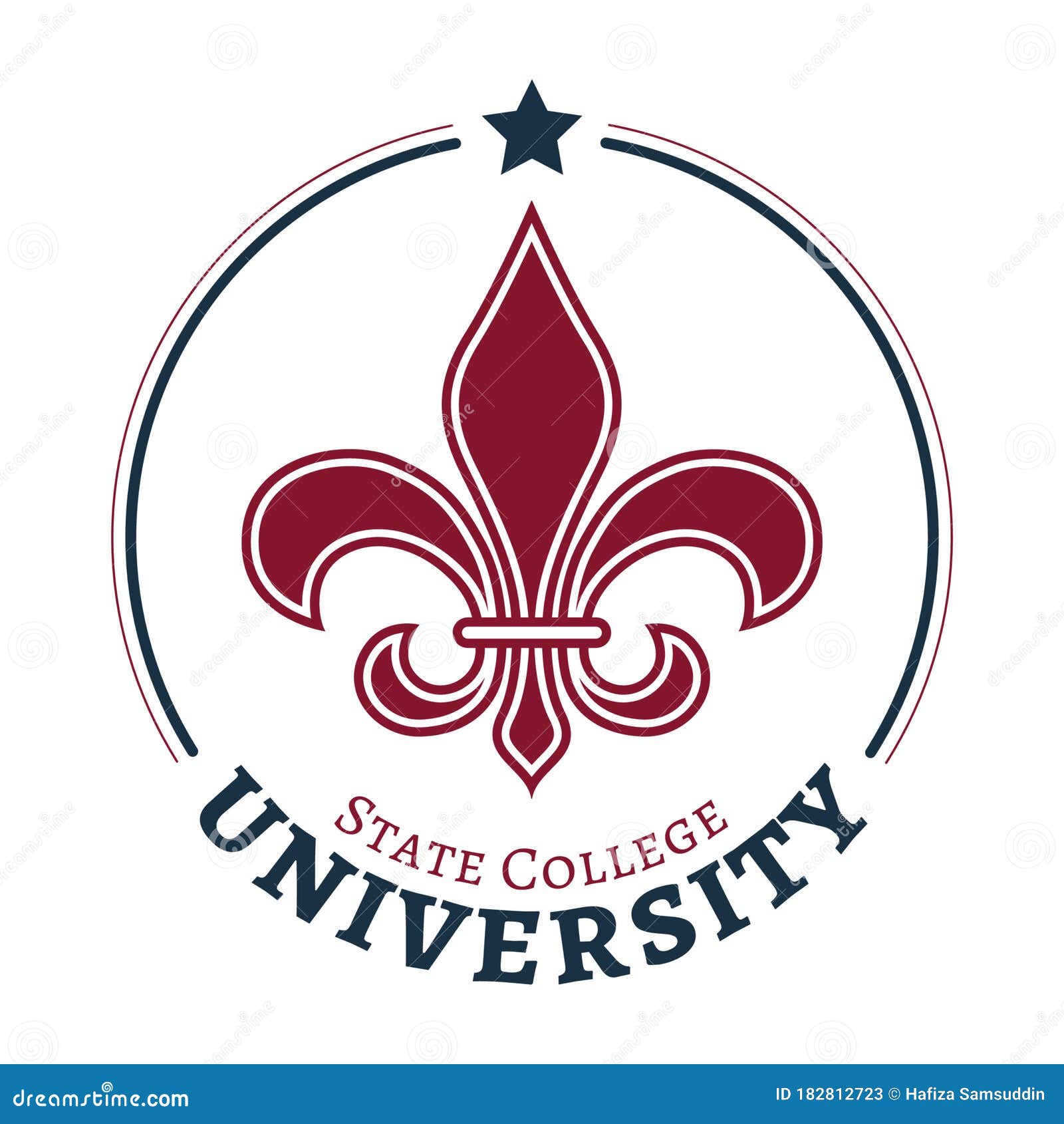 University State College Design Stock Vector - Illustration of colleges ...