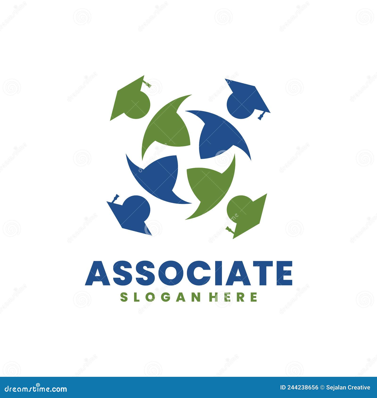 University Student Association Logo Vector Stock Vector - Illustration ...