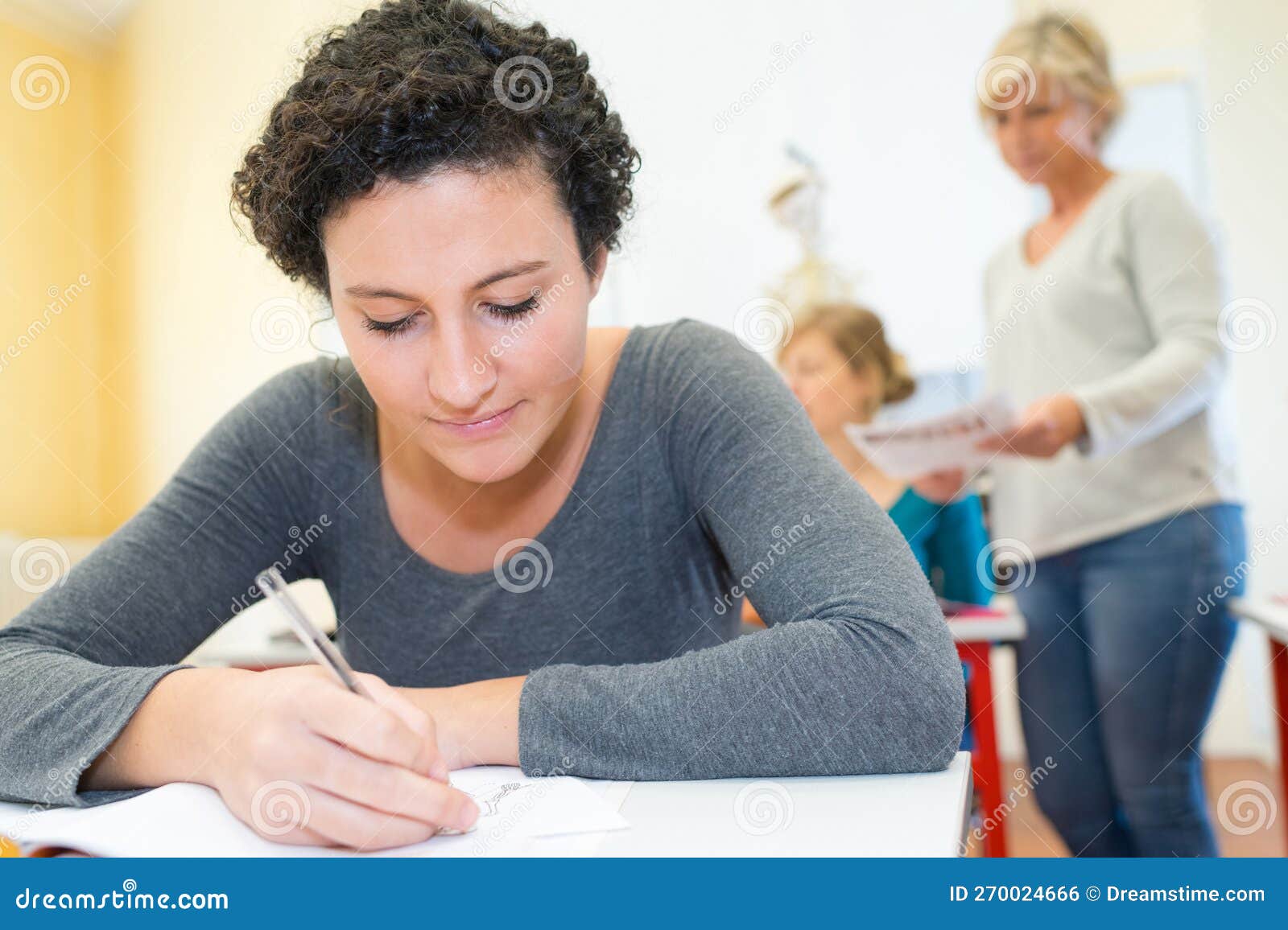 University Student Attending Examination Stock Photo - Image of ...