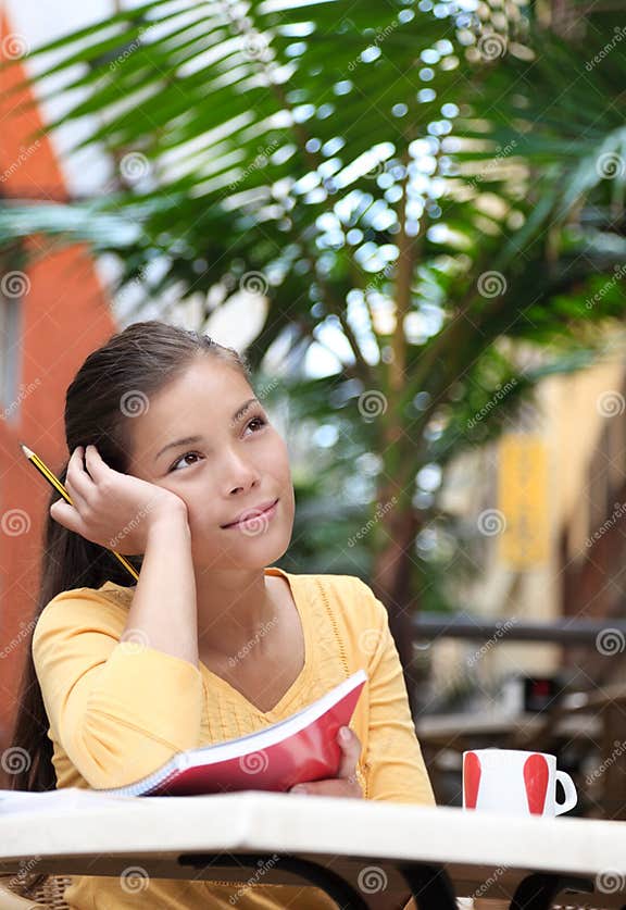 University student at cafe stock image. Image of life - 14522273
