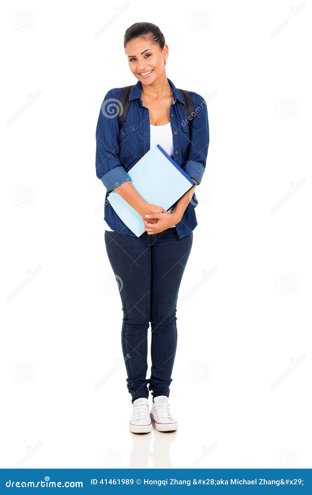 University Student Holding Books Stock Image - Image of books ...