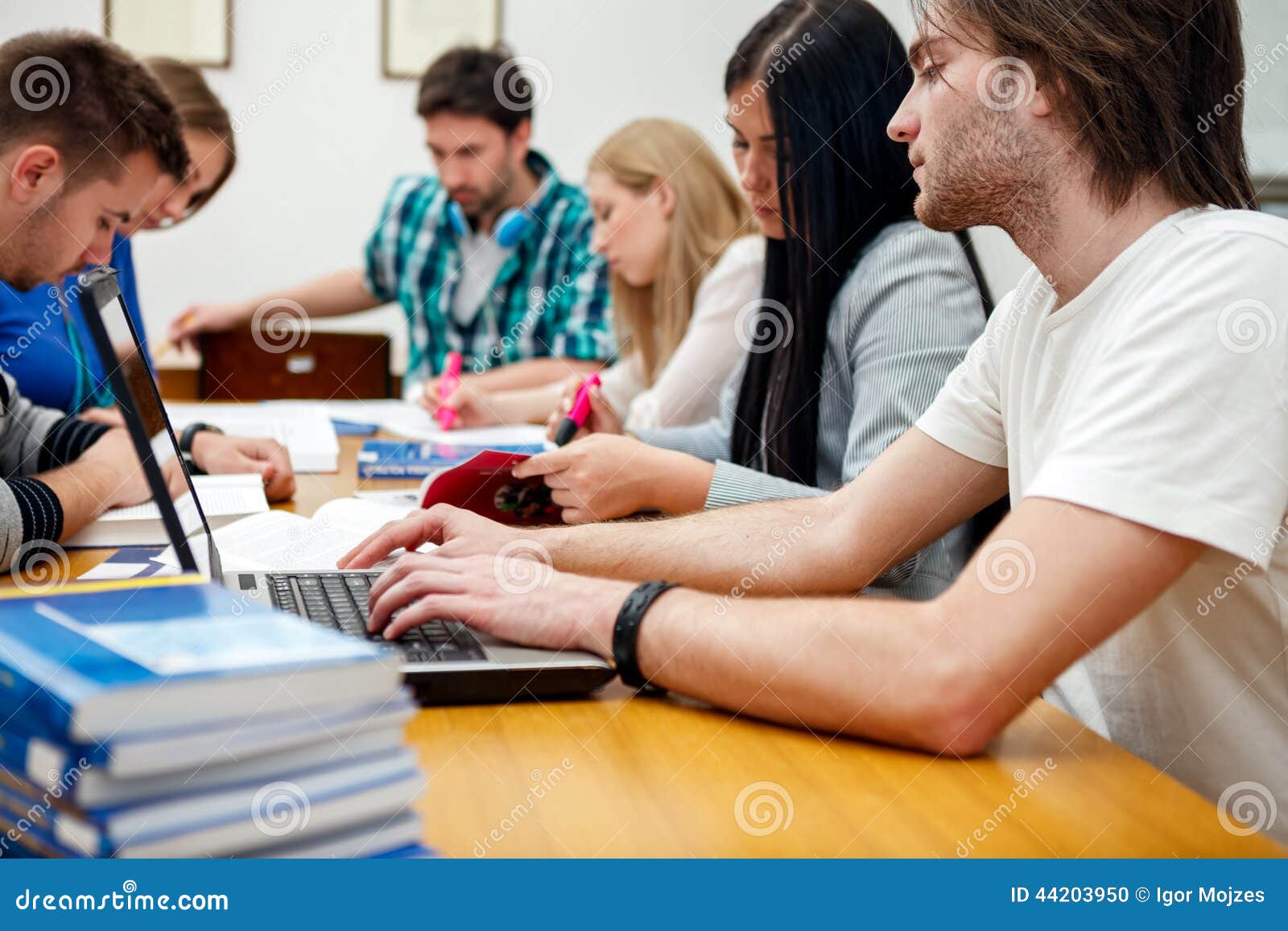 University Student Learning Stock Photo - Image of learning, classmate ...