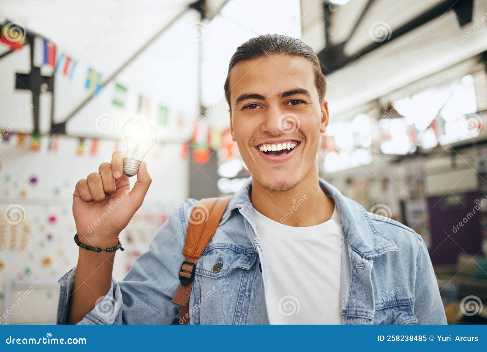 University Student, Lightbulb Ideas and Education Innovation, Learning ...