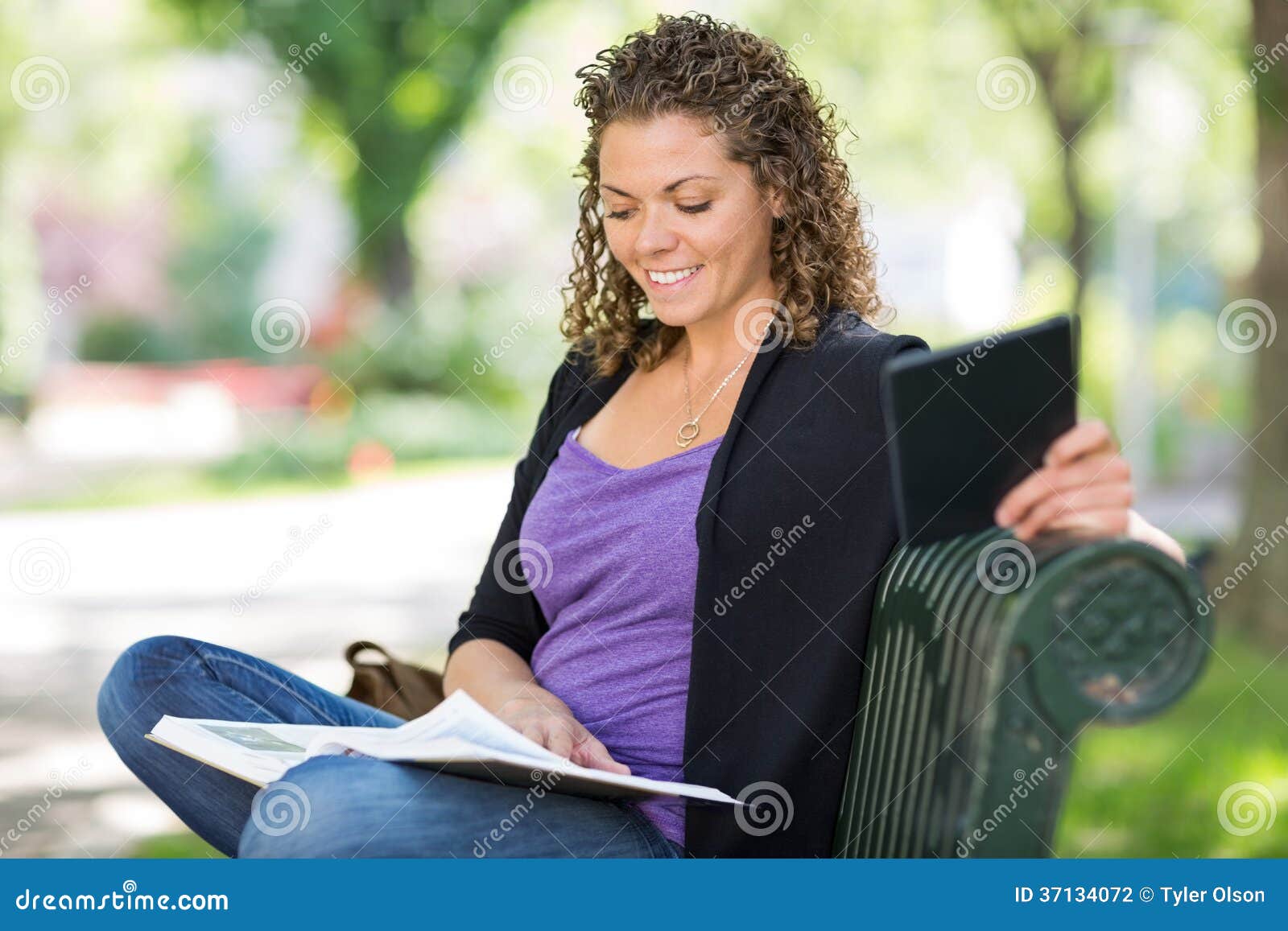 University Student Reading Book at Campus Stock Photo - Image of ...
