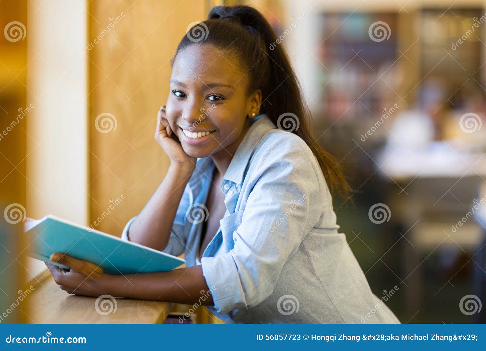 University student reading stock image. Image of black - 56057723