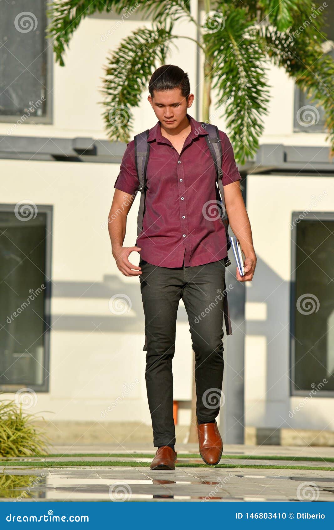 University Student and Sadness Walking on Campus Stock Photo - Image of ...