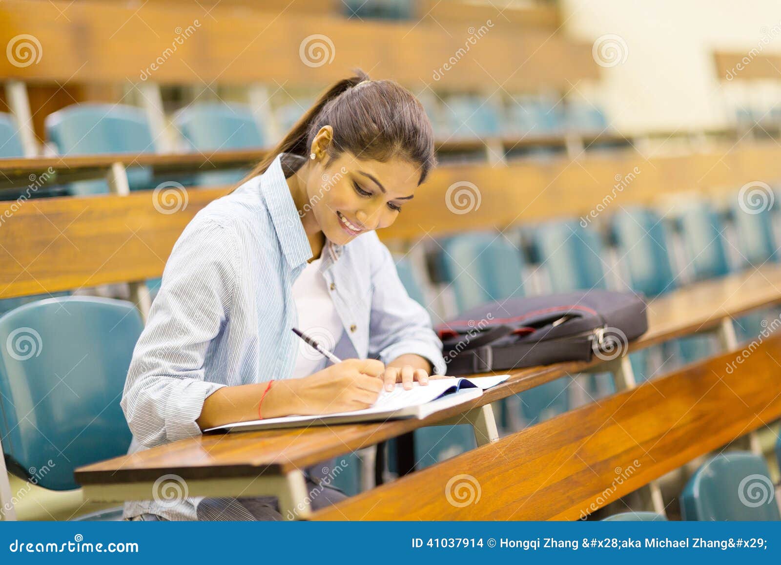 University Student Studying Stock Photo - Image of indoors, academic ...