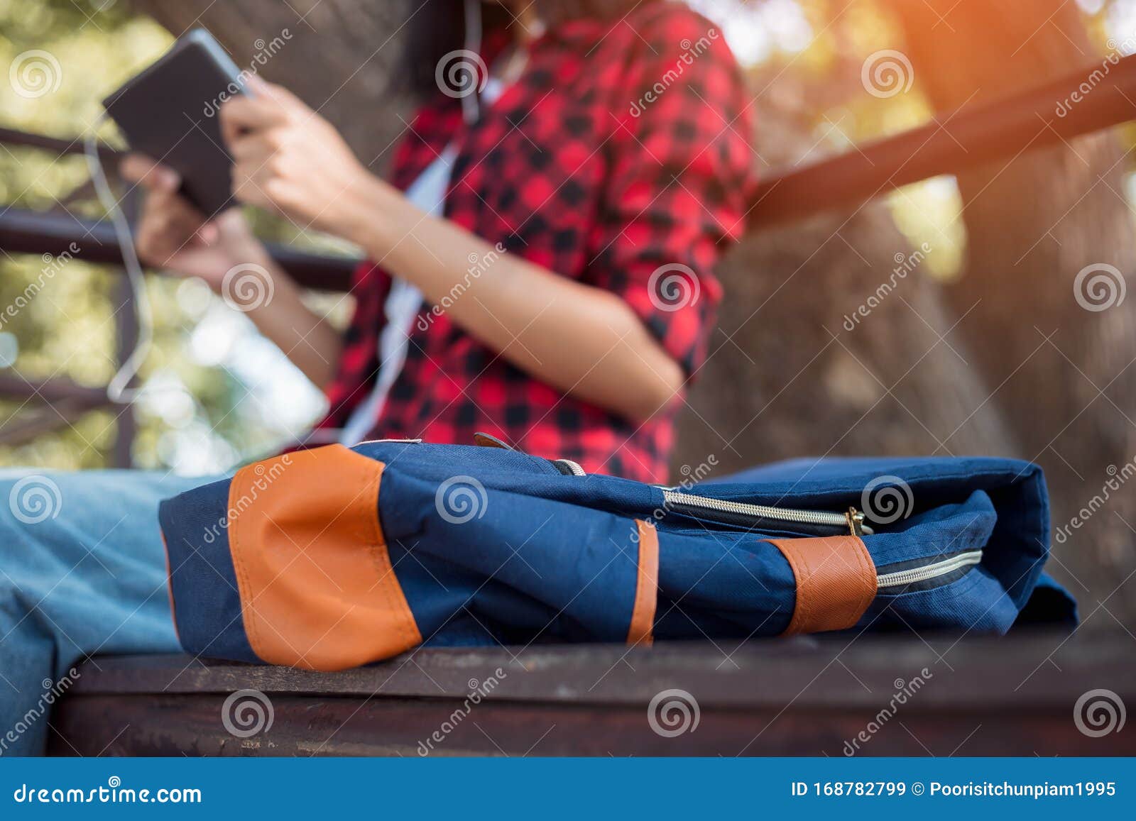 University Student Using Tablet for Study. Education Concept Stock ...