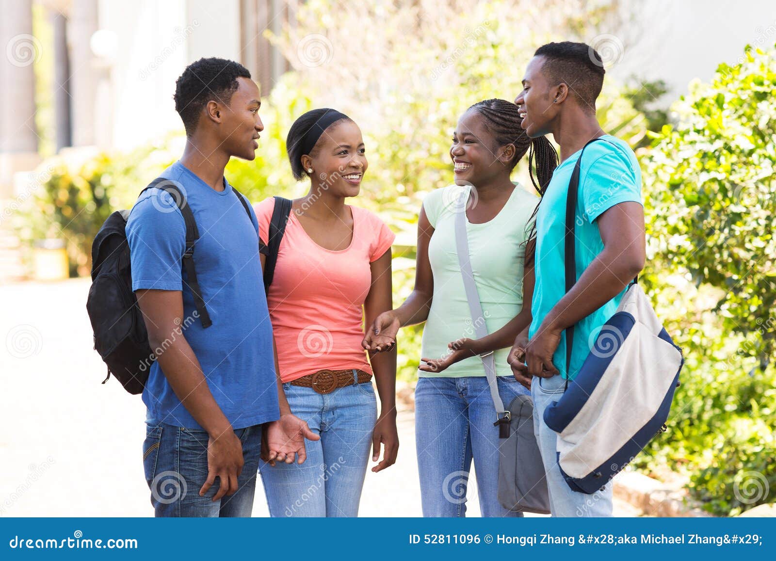 University Students Chatting Stock Photo - Image of boys, group: 52811096