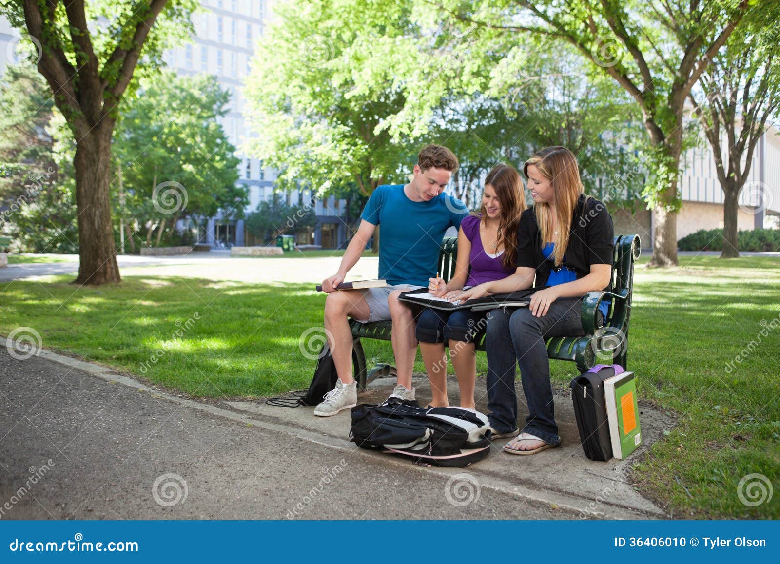 University Students Doing Homework Stock Photo - Image of group ...