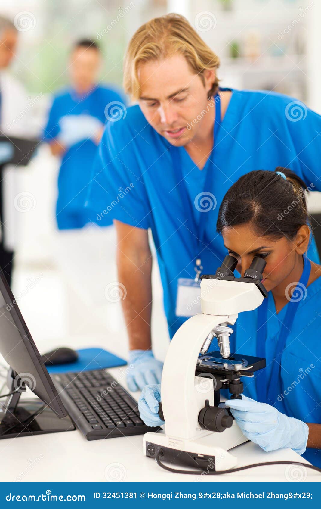 University Students Experimenting Stock Image - Image of coworkers ...