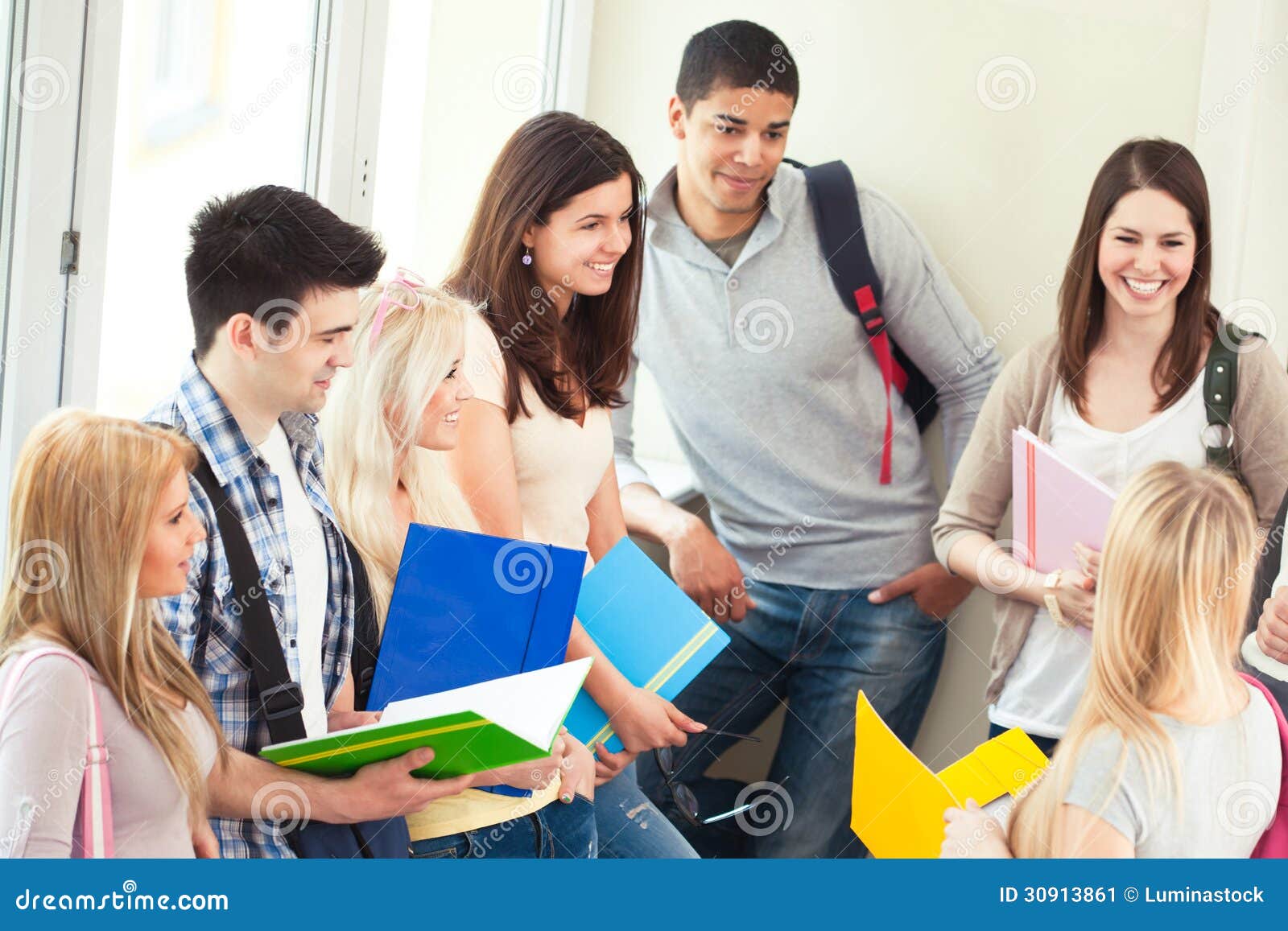 University Students stock image. Image of notebook, break - 30913861