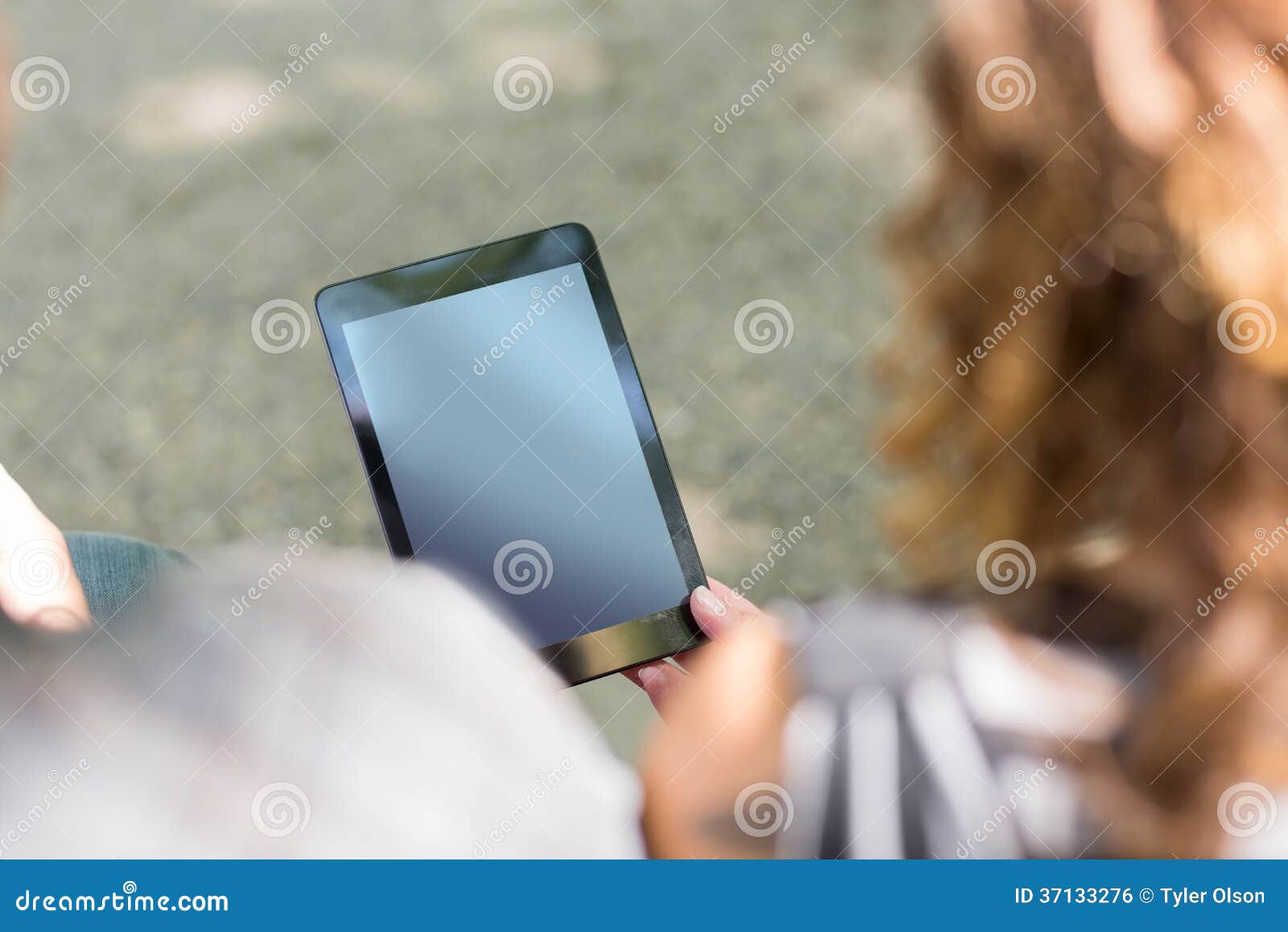 University Students Holding Digital Tablets Stock Photo - Image of ...