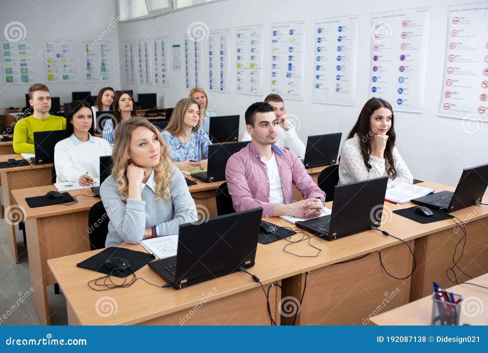 University Students Listening about Traffic Rules Stock Photo - Image ...