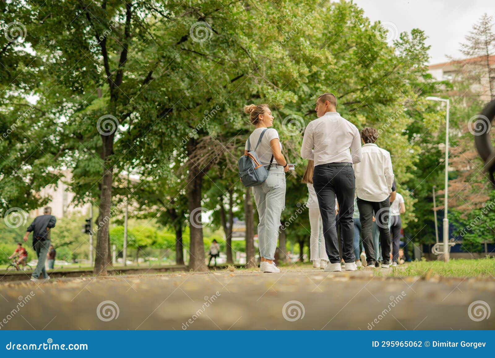 University Students Outside Stock Photo - Image of community, academic ...