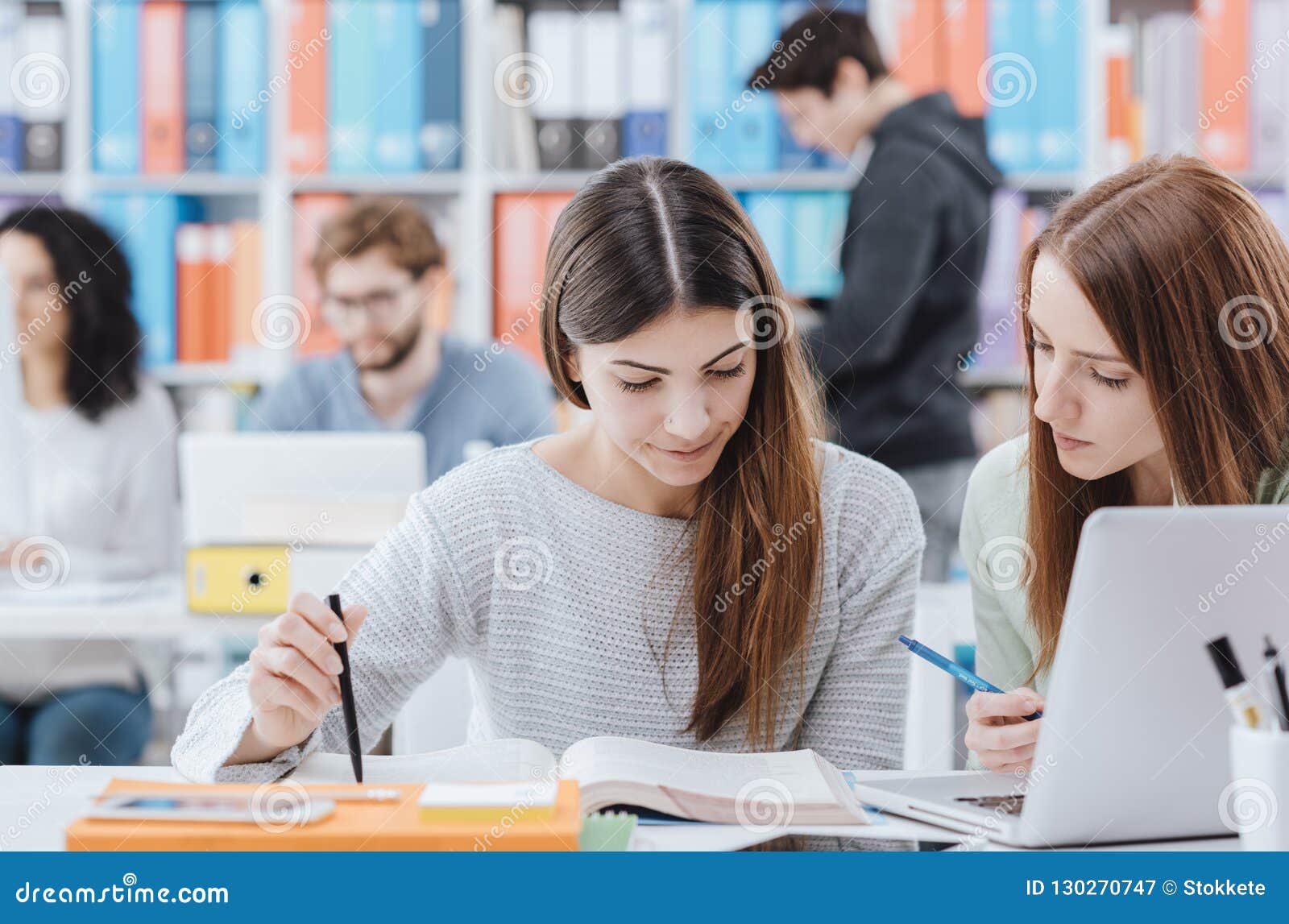 University Students Studying Together Stock Image - Image of laptop ... University Students Studying Together Stock Image - Image of laptop ...