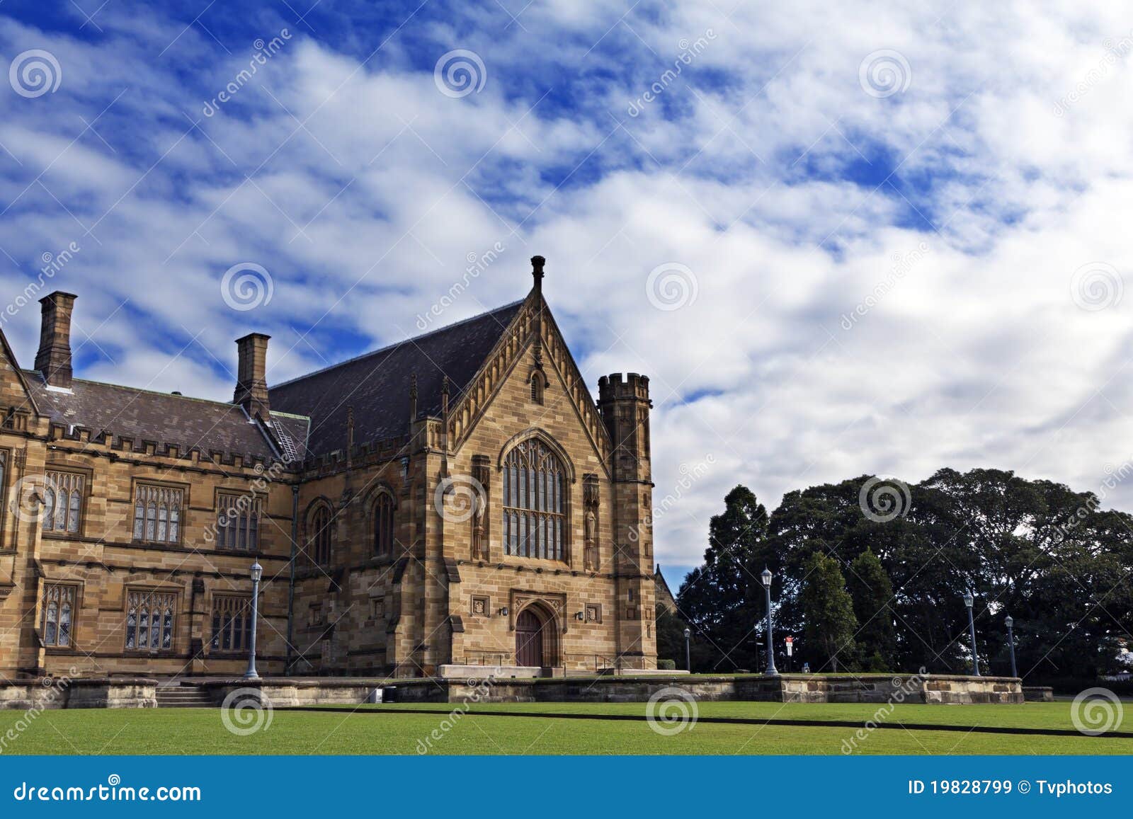 The University of Sydney, the Main Quadrangle Stock Image - Image of ...
