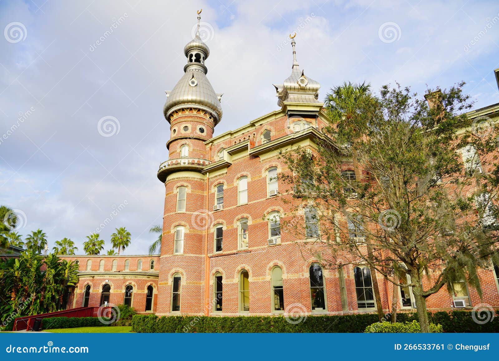 The University of Tampa Campus Building Stock Image - Image of autumn ...