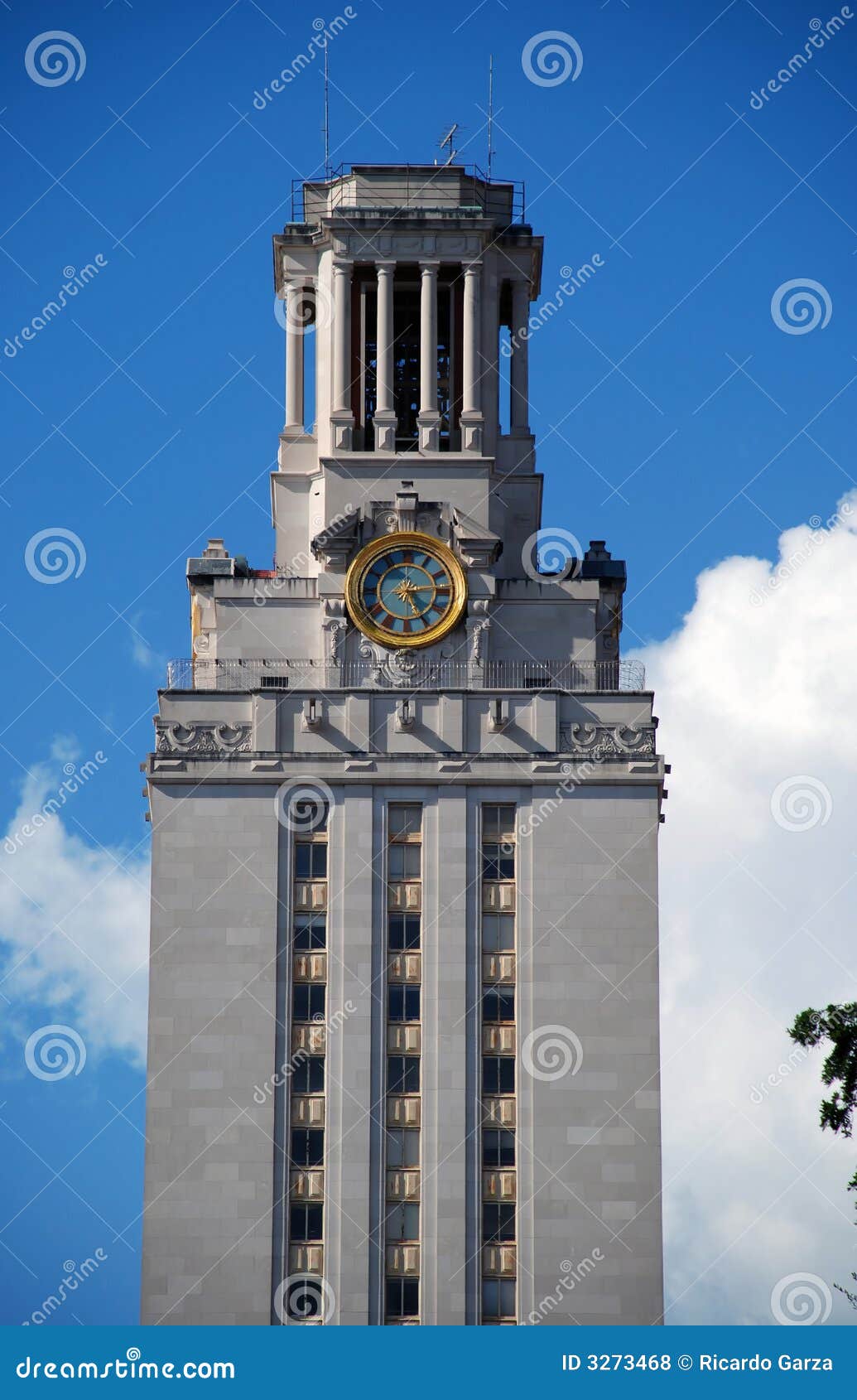 University of Texas Tower editorial stock photo. Image of limestone ...