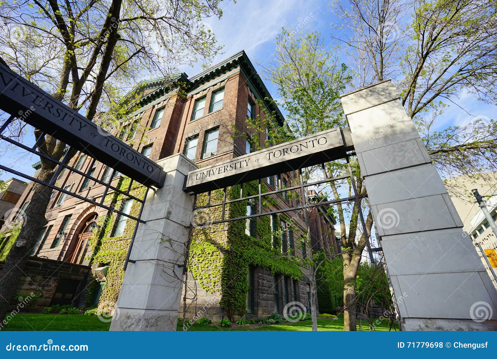 University of Toronto gate editorial stock photo. Image of garden ...