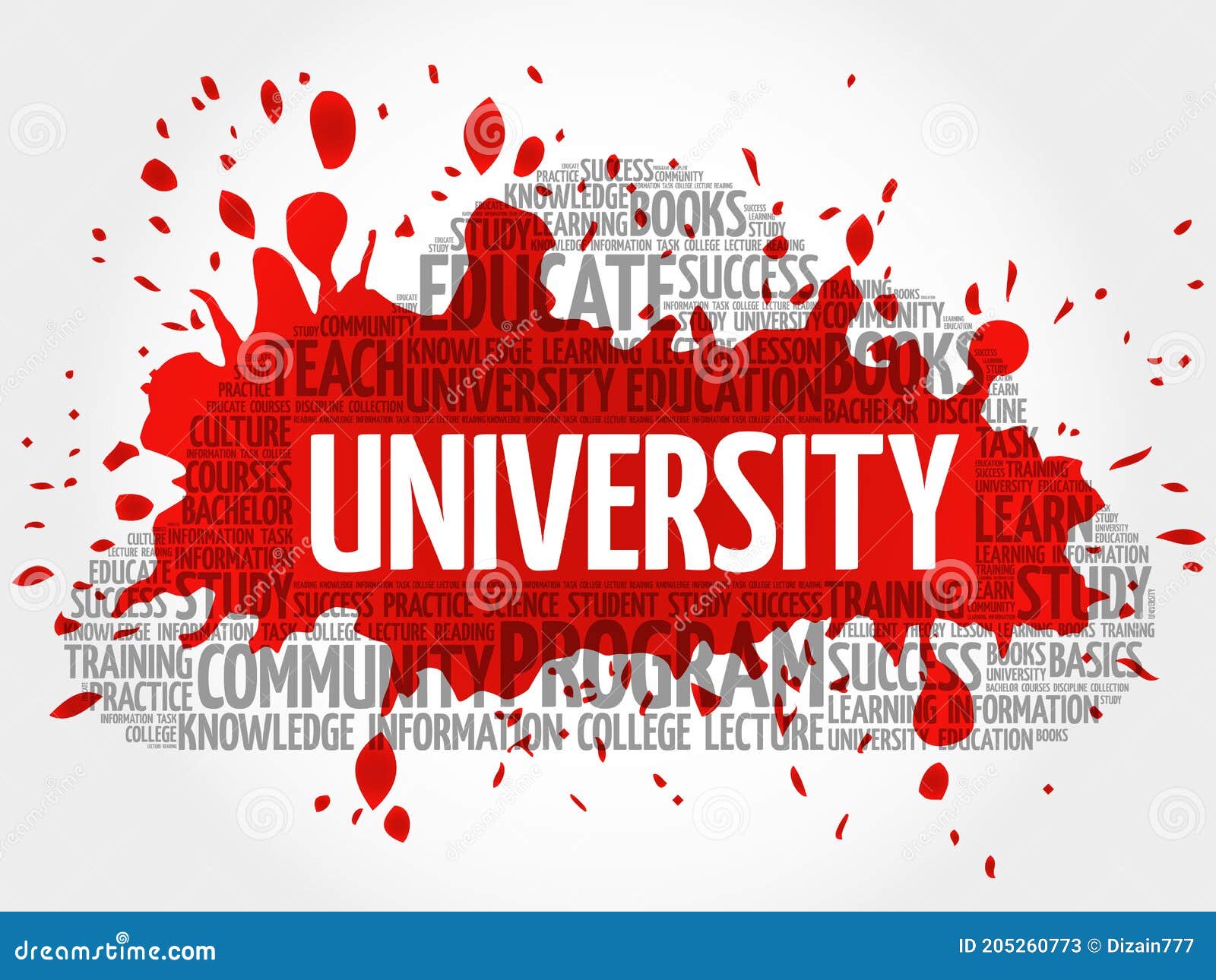 University word cloud stock illustration. Illustration of college ...