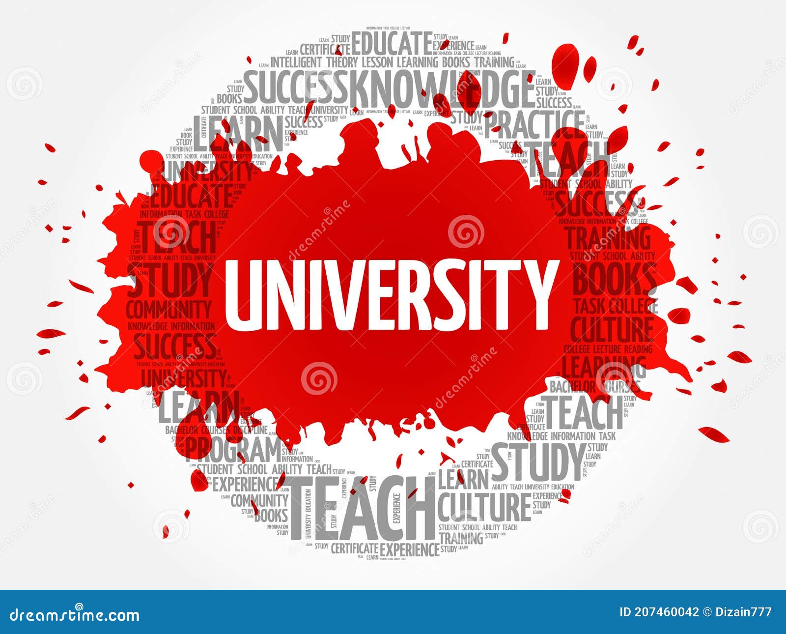University word cloud stock illustration. Illustration of college ...