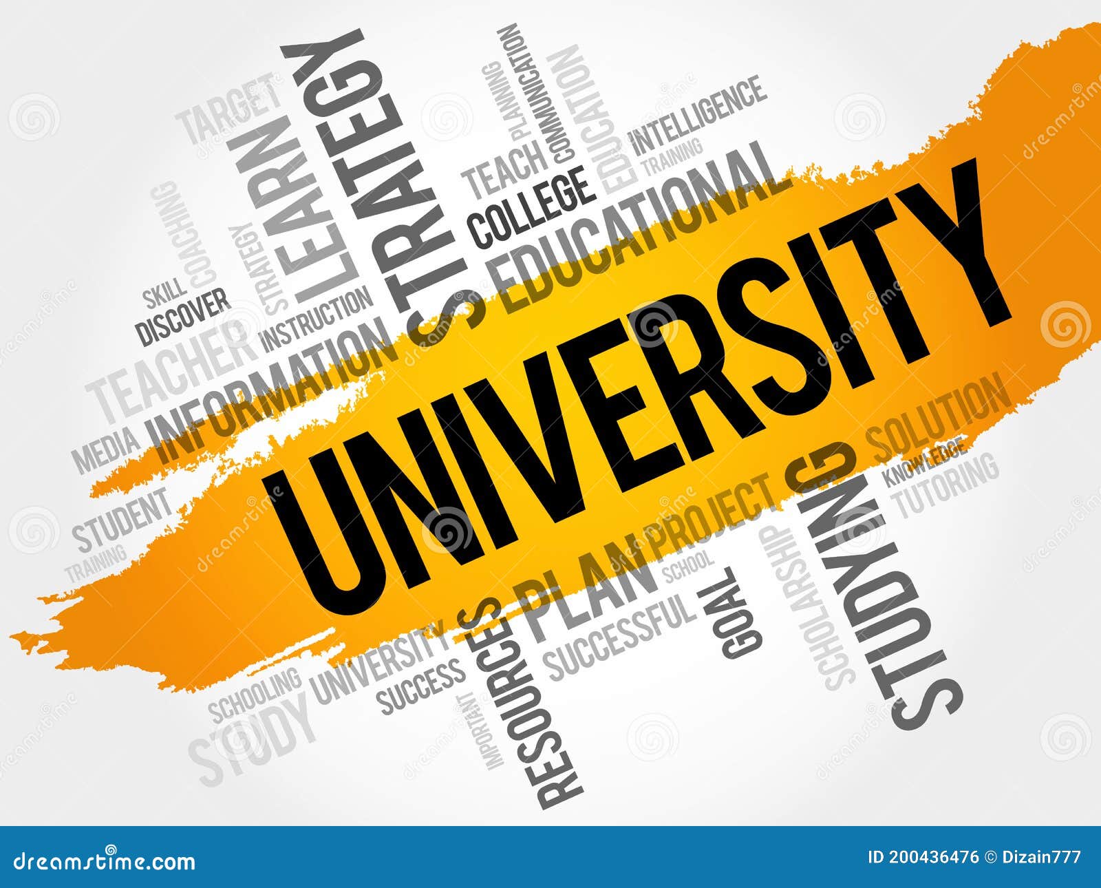UNIVERSITY word cloud stock illustration. Illustration of developments ...