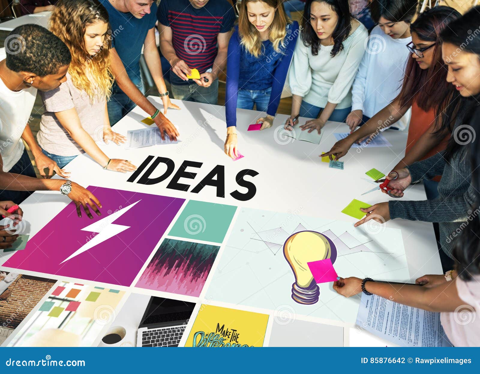 Teamwork, Project Management, Agile Methodology. Two Young Business ...