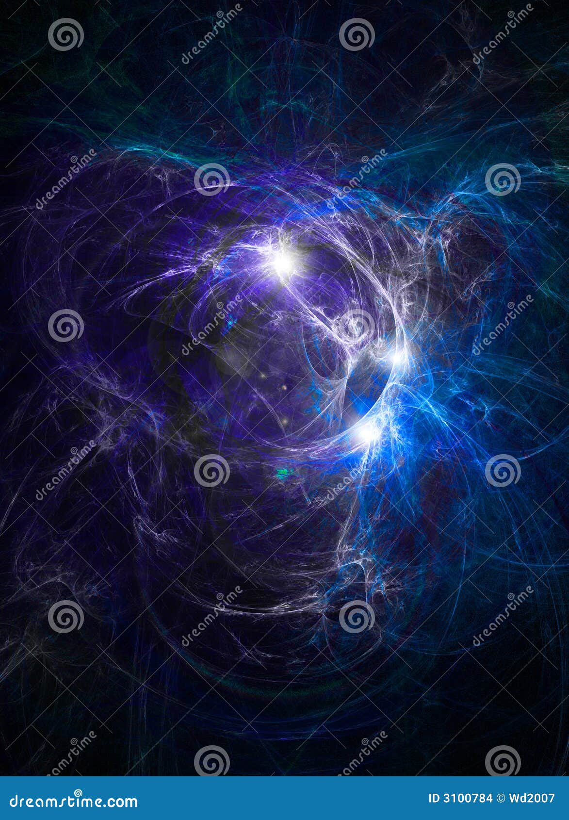 Universo azul stock de ilustración. Ilustración de remolino - 3100784