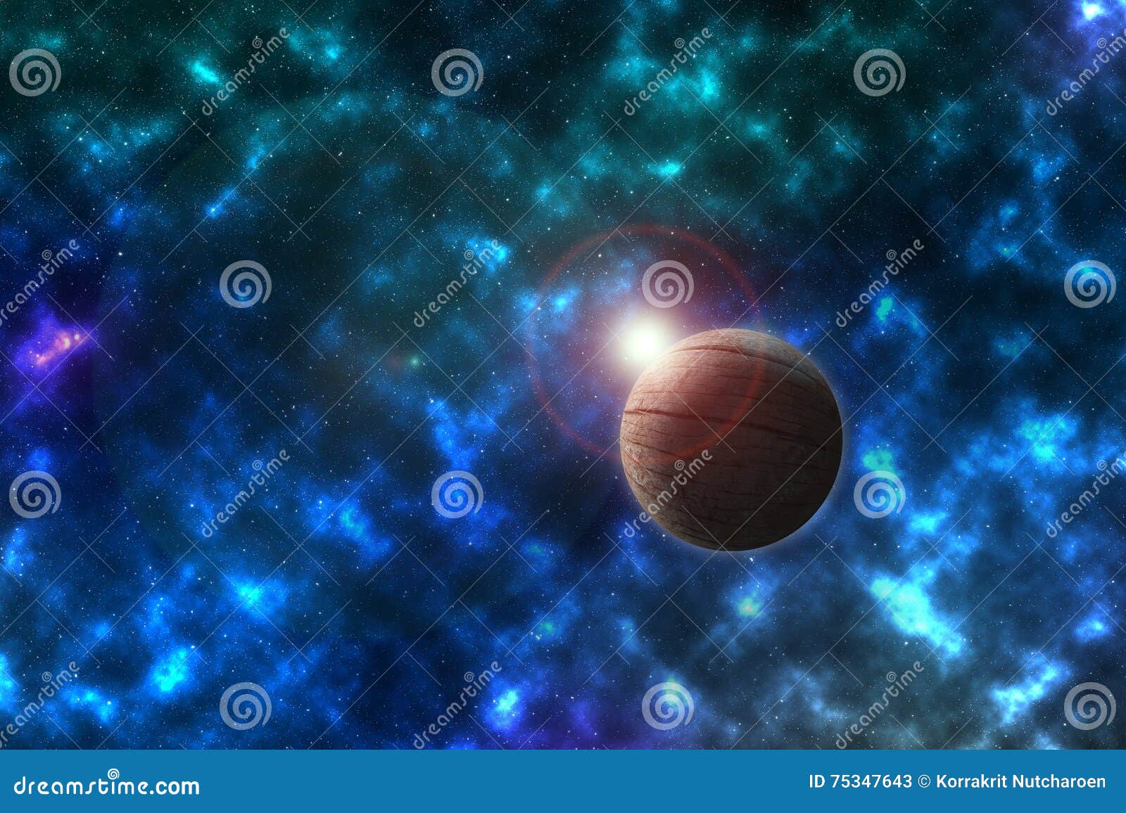 Unknowed Imaginary Planet in a Beautiful Space,Elements of this Image ...