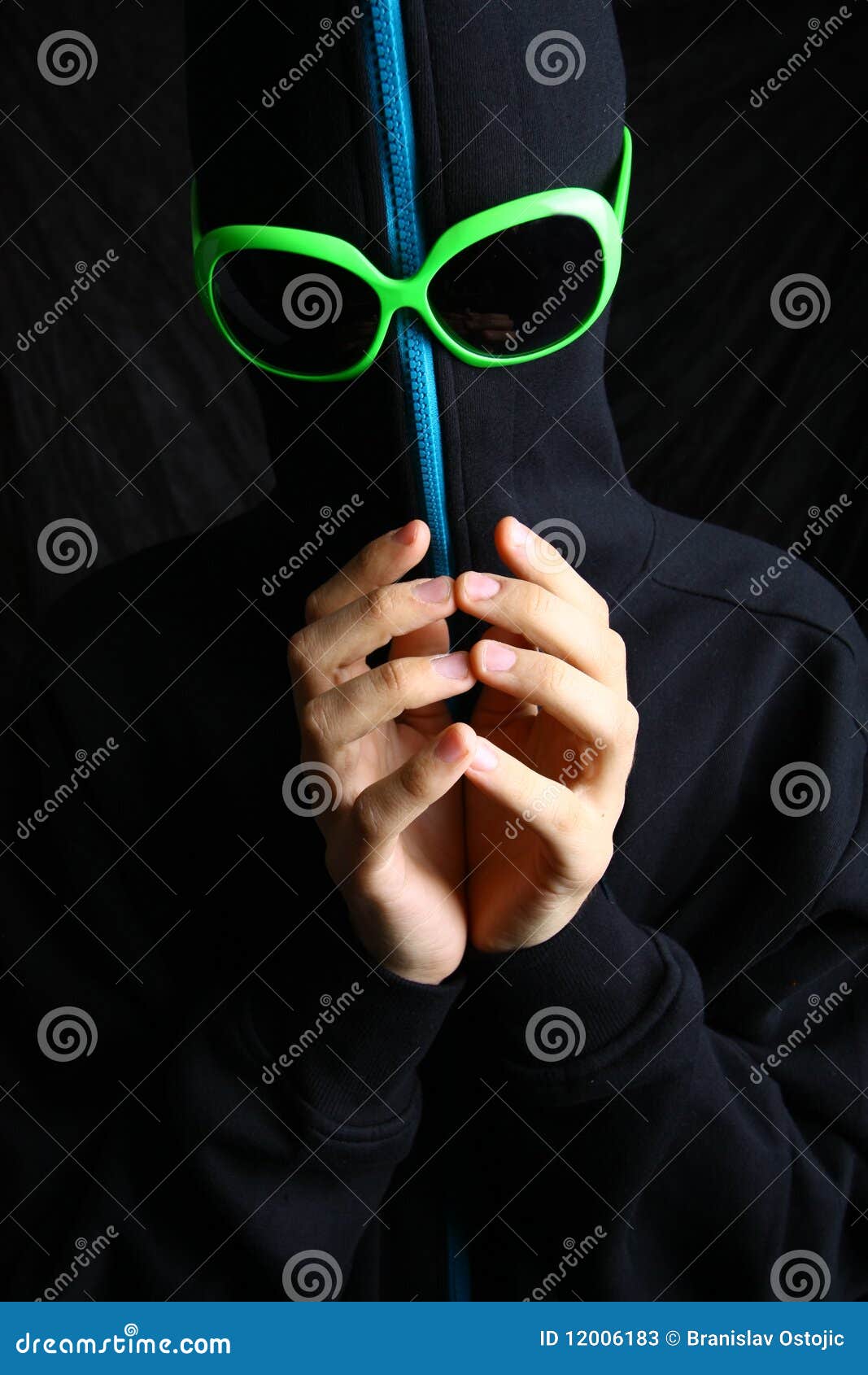 Unknown being stock image. Image of strange, hood, cover - 12006183