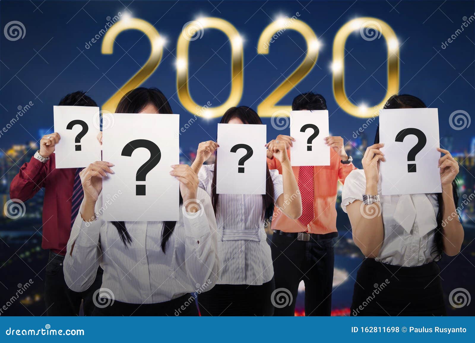 Unknown Business Team with Number 2020 Stock Photo - Image of mark ...
