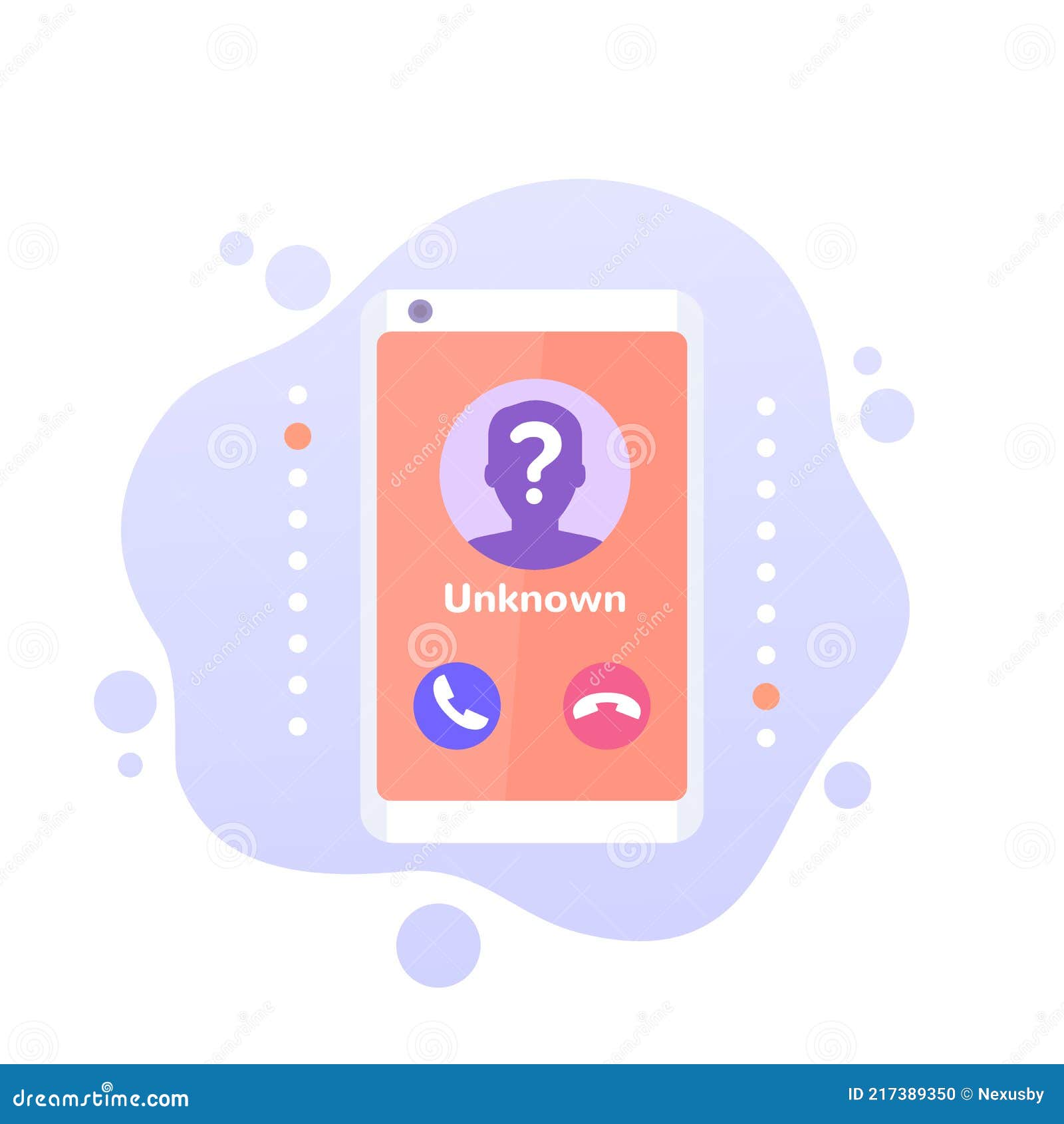 Unknown Caller, Phone Call Vector Icon Stock Vector - Illustration of ...