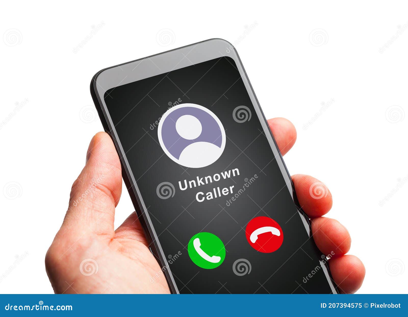 Unknown Caller on Phone stock image. Image of male, telemarketer ...