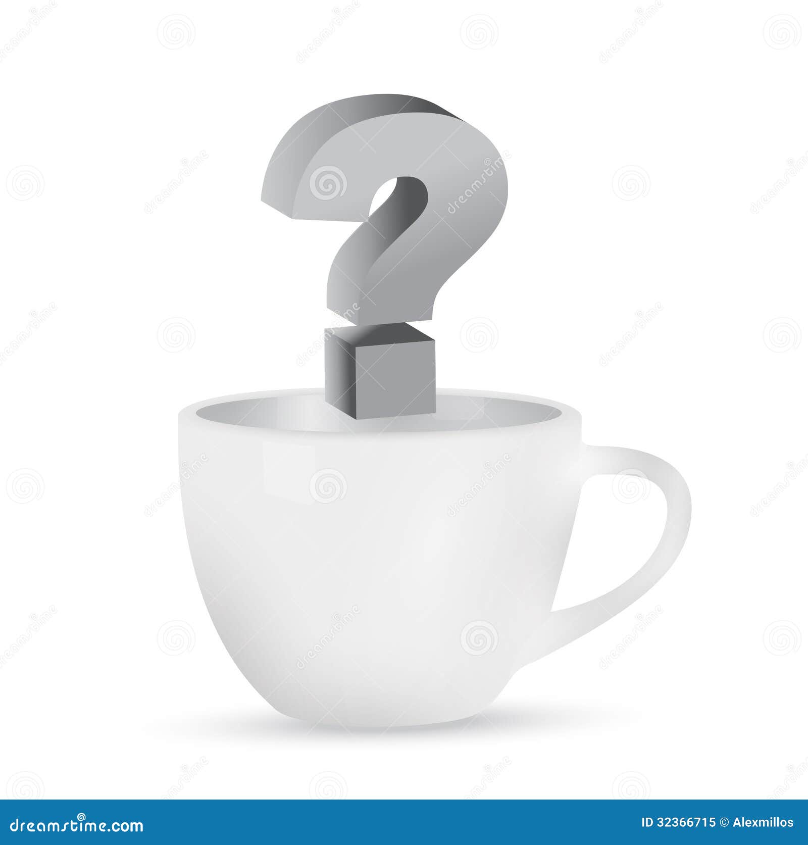 Unknown Content on the Mug. Illustration Stock Illustration ...