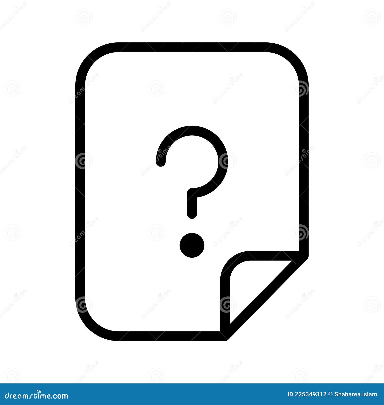 Unknown file icon stock vector. Illustration of designed - 225349312