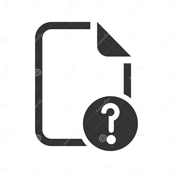 Unknown file icon stock vector. Illustration of symbol - 175092846