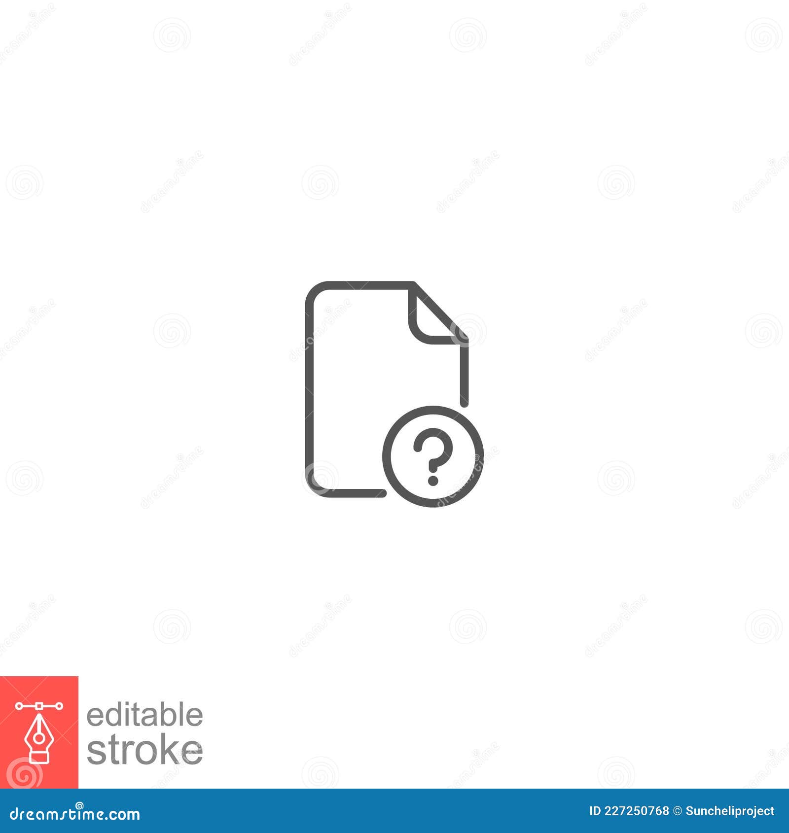 Unknown File Paper Icon with Question Mark. Unverified Document File ...