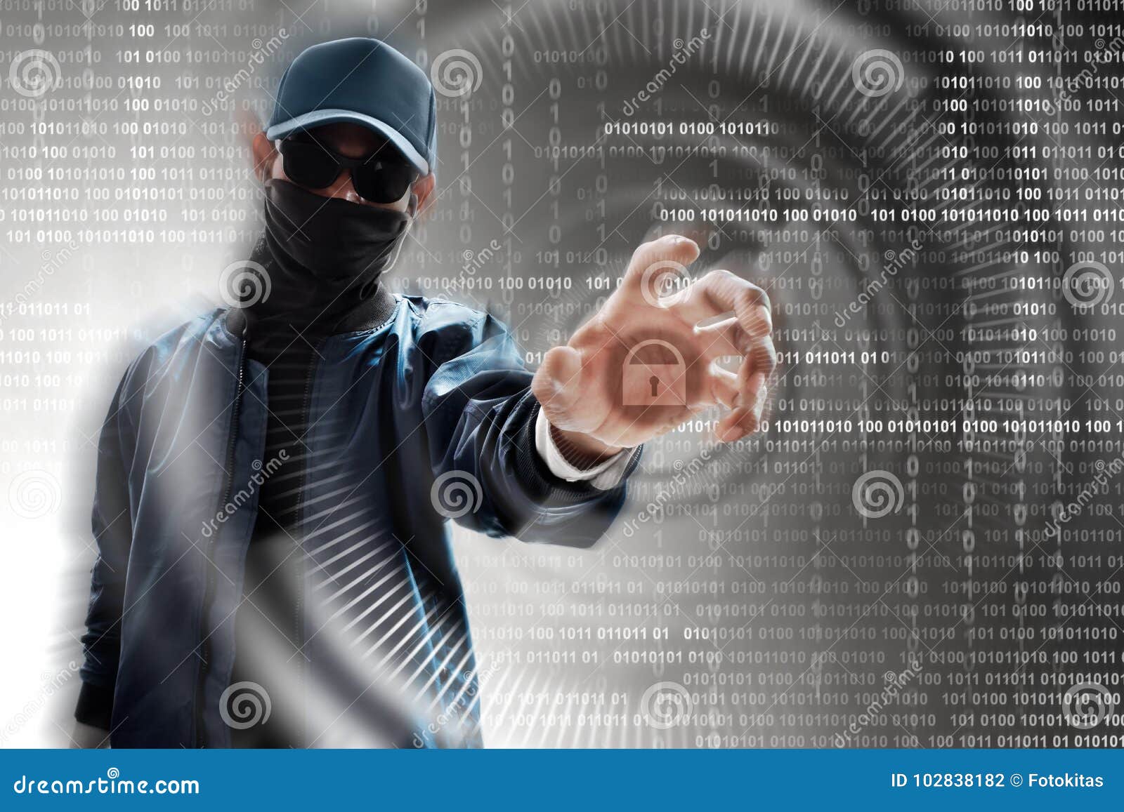 Anonymous Hacker Unlock Computer Data Stock Photo - Image of crime ...